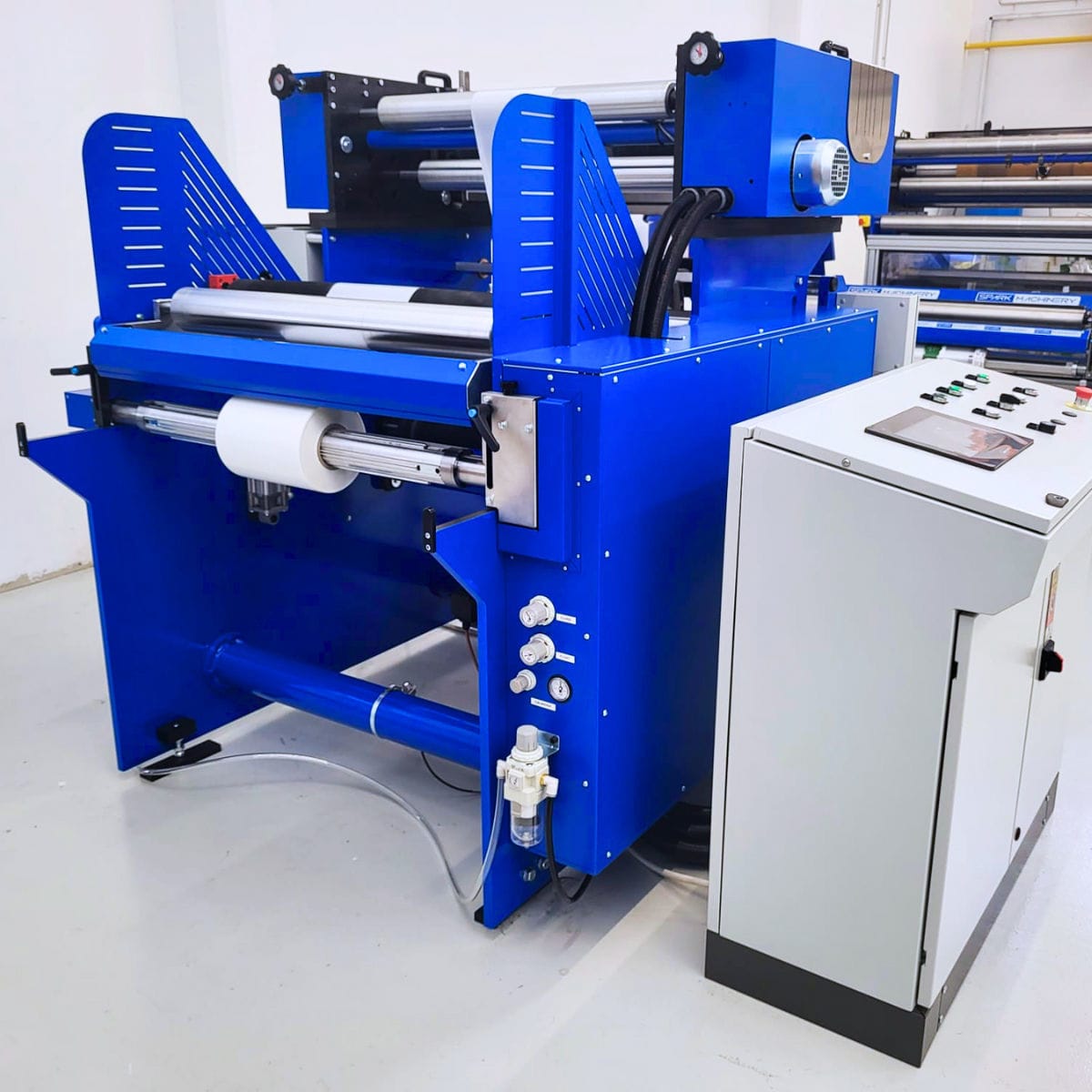 Film rewinder-winder - UR - Spark Machinery srl - plastic film ...