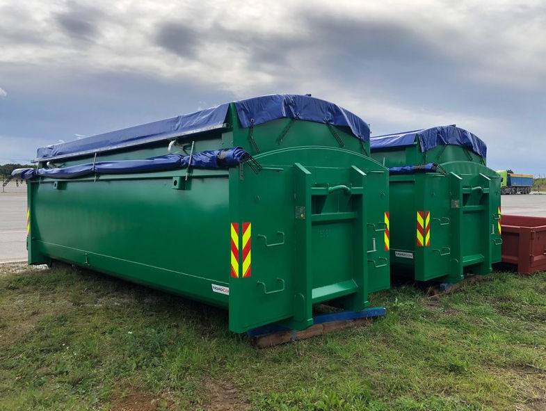 Steel waste container - CLS CORN series - Ecopress group - crane-lift ...