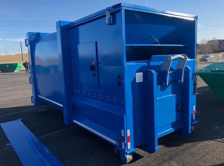 Cardboard compactor - EMC COMPACT - Ecopress group - mobile ...