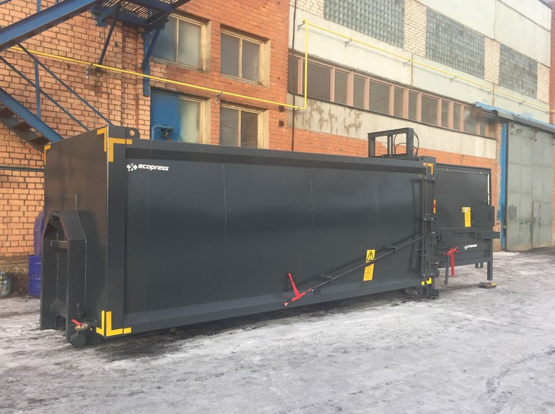 Mixed waste compactor - ESC COMPACT - Ecopress group - cardboard ...