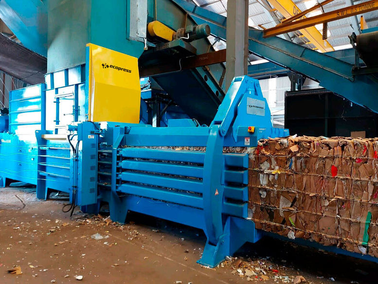 Waste baling press - EHB S150 - Ecopress group - horizontal / channel ...