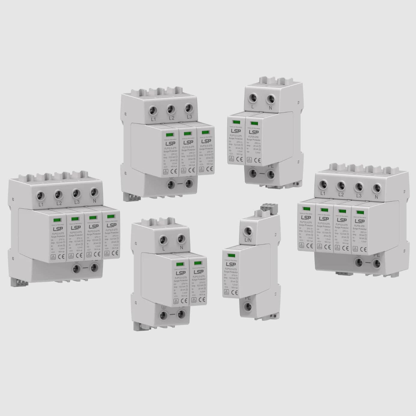 Type 1 surge protector - FLP12,5 series - LSP - gas discharge tube ...