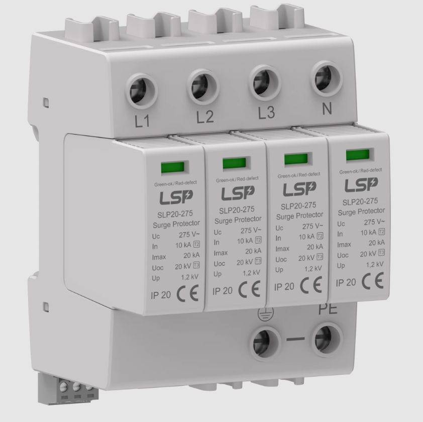 Type 2 surge protector - SLP20 series - LSP - type 3 / gas discharge ...