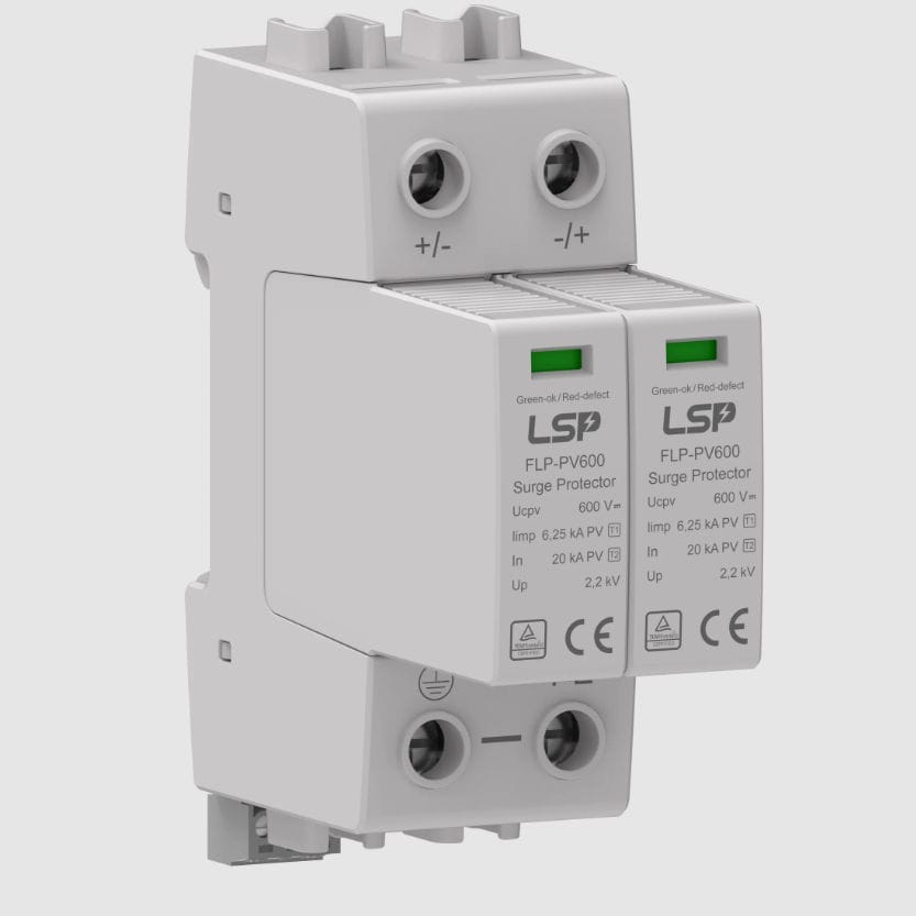 Type 1 surge protector - FLP-PV600 - LSP - type 2 / varistor / DC
