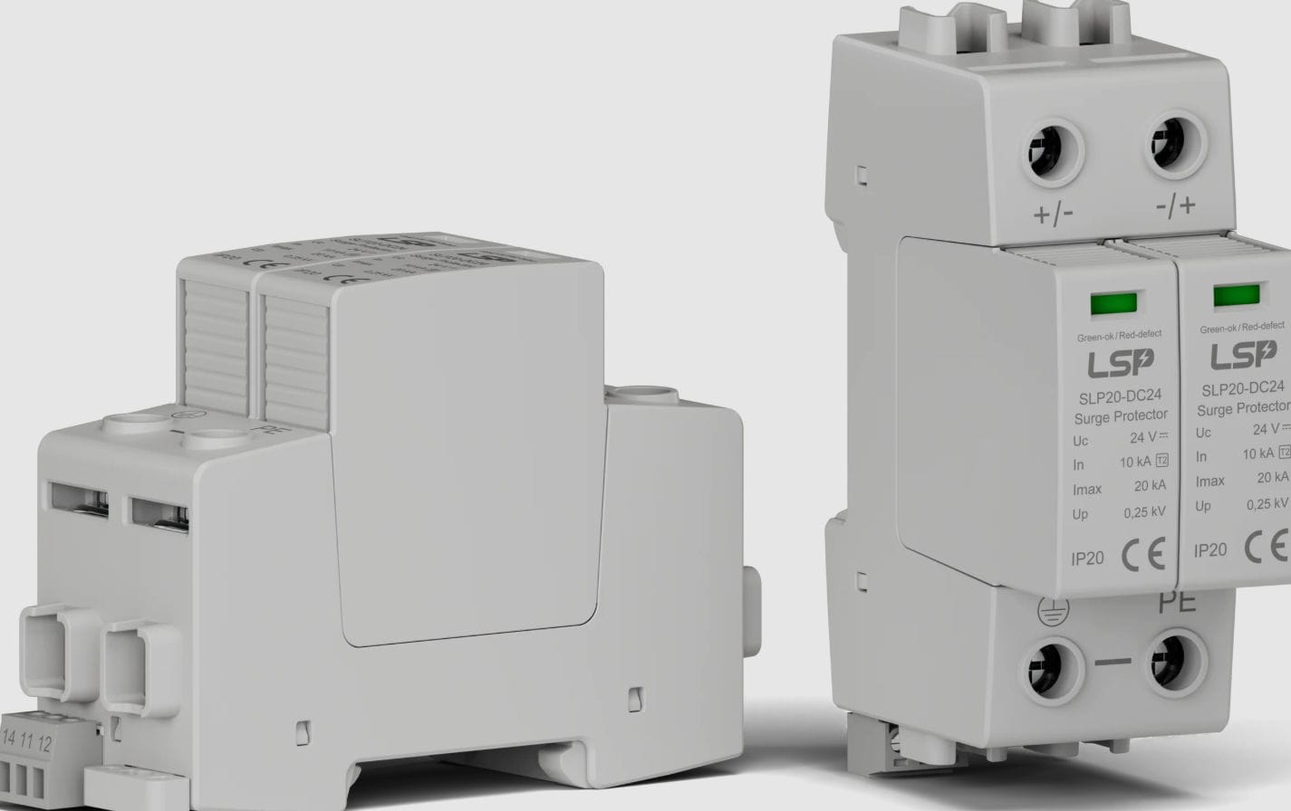 Type 2 surge protector - LSP - class II / DC power / varistor