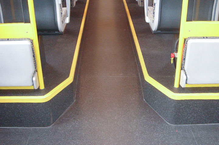 Composite train flooring - WISSMANN - EN 45545 / DIN / acoustic