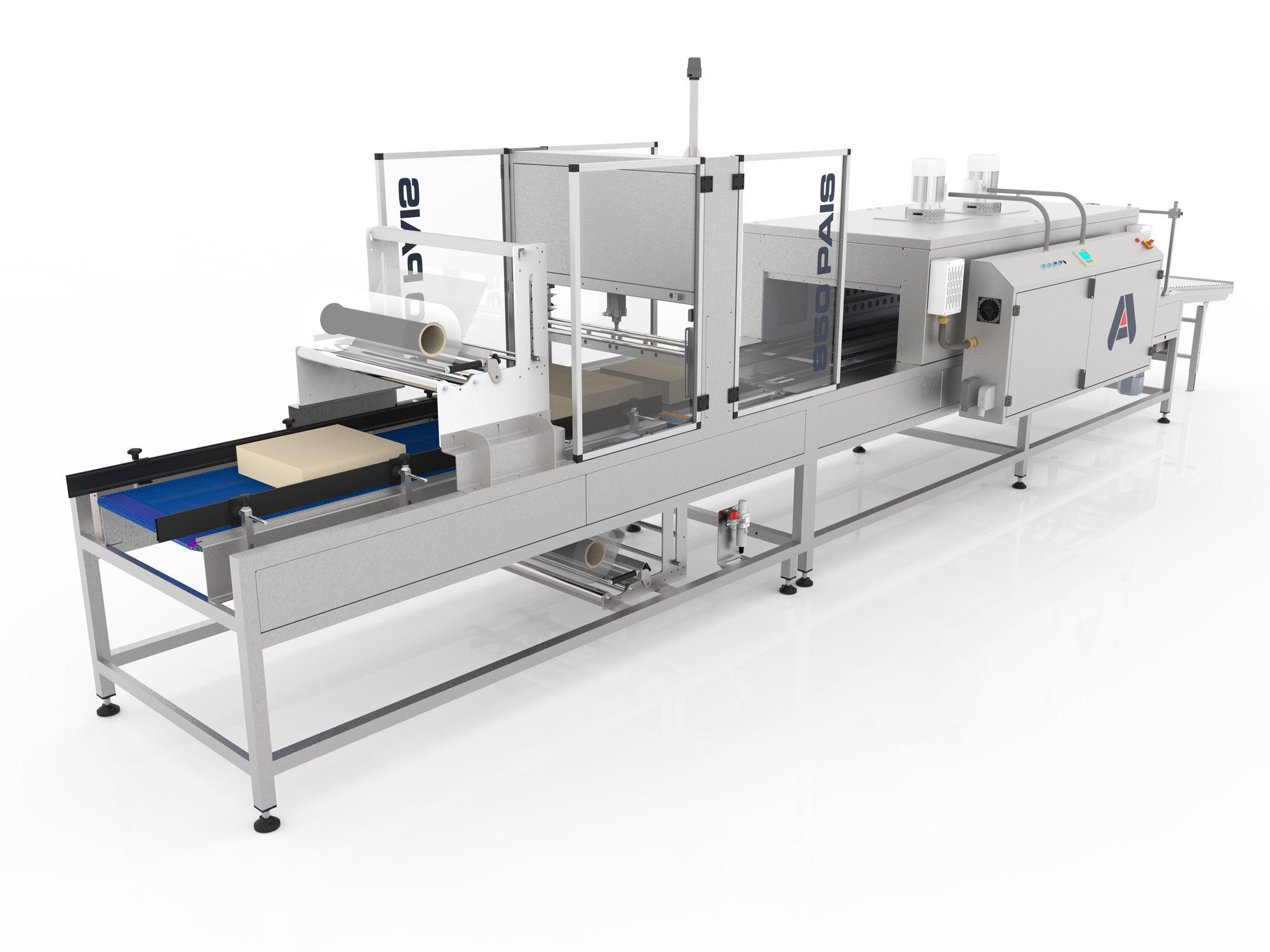 Automatic shrink wrapper - PAIS - Acepak - for cans / meat / alcoholic ...
