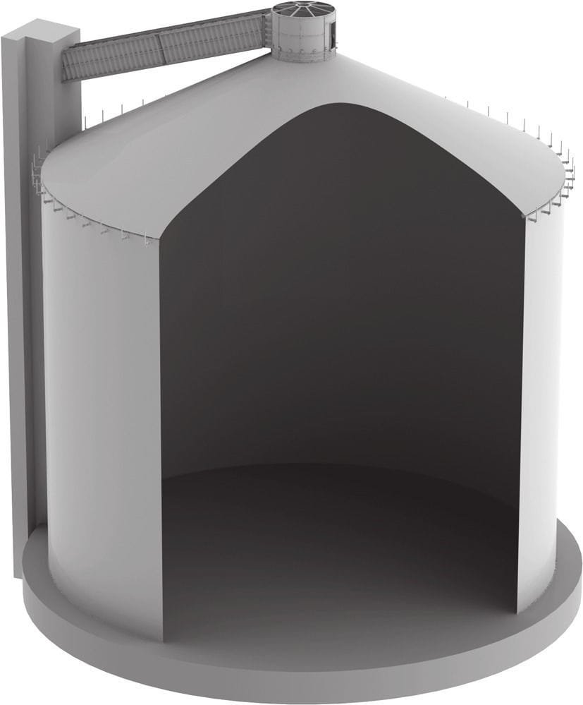 Cone-bottom silo - TC-SS - Teplocom Ltd. - welded / with extractor ...