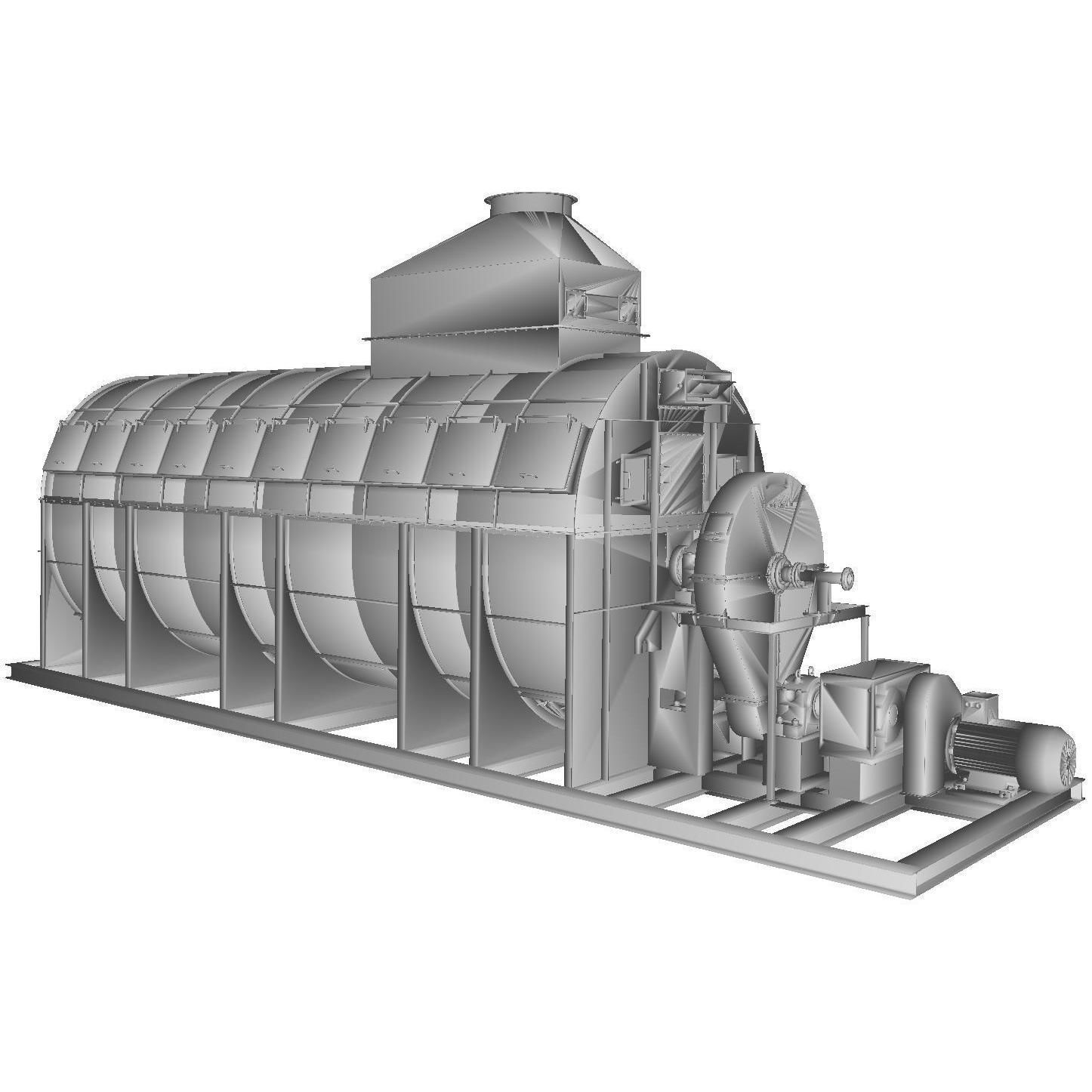Rotary drum dryer - TC-TBD series - Teplocom Ltd. - continuous / for ...