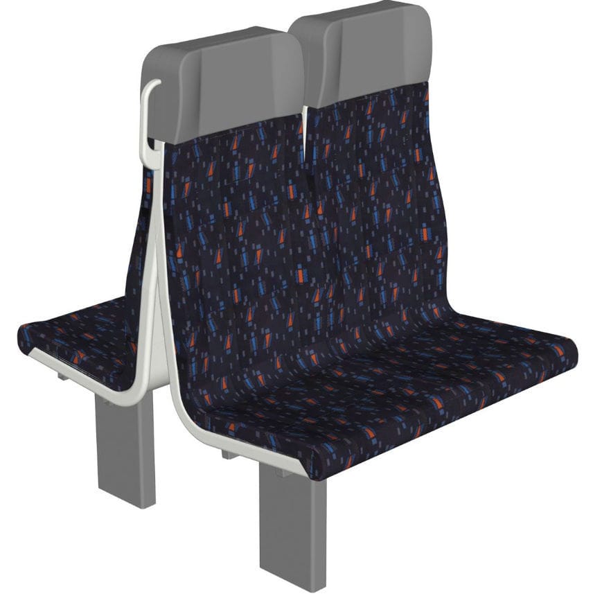 Classical train seat - Opal - ŽOS 4 TRAINS - simple