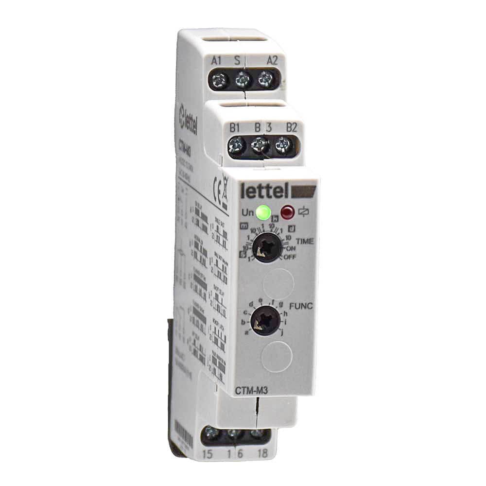 Analog timer - CTM-M3R - Lettel - time delay / DIN rail / programmable