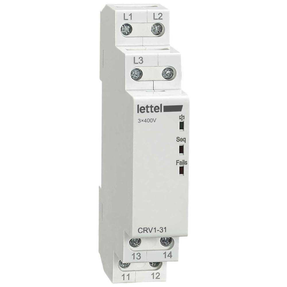 Phase loss protection relay - CRV1-31 series - Lettel - voltage / phase ...