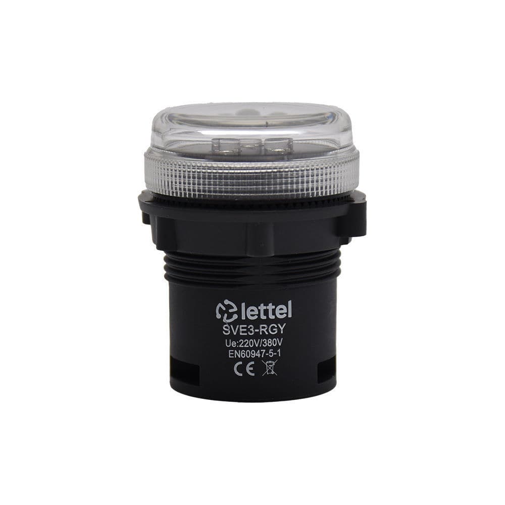 LED indicator light - SVE3-RGY - Lettel - flush-mount