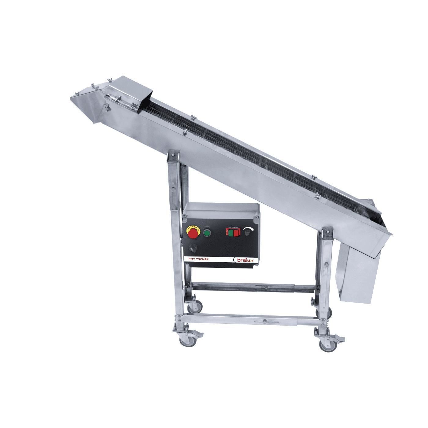 Belt conveyor - FRY TRANSP - Bralyx - transport / compact / automatic