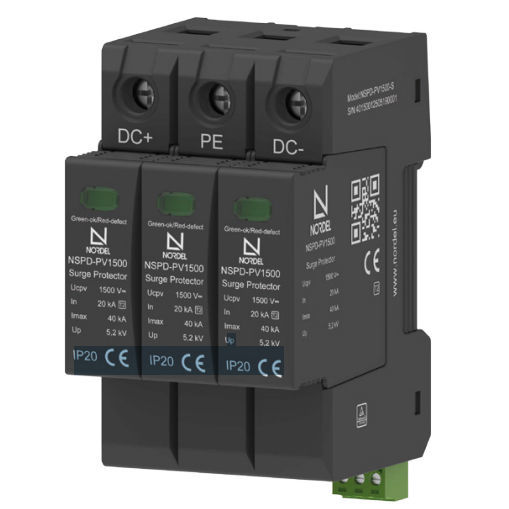 Type 2 surge protector - NSPD-PV600-1500-S - NORDEL - class II / MOV