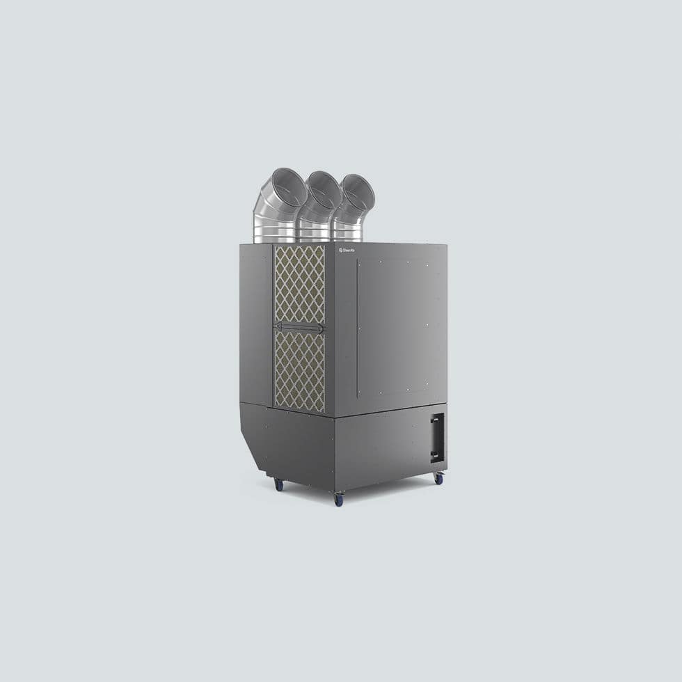 Mobile air purifier - FS 90 Standard - Qleanair - filter / for ...