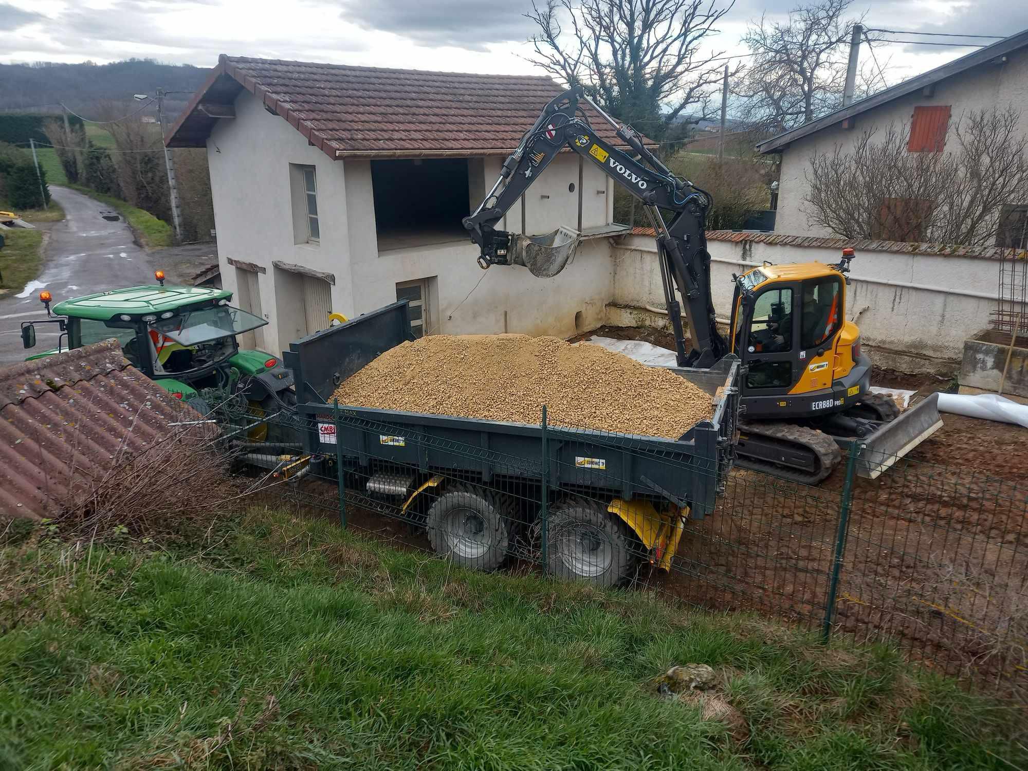 Container trailer - AC 100 - Deves - for tanks / for feed / tandem