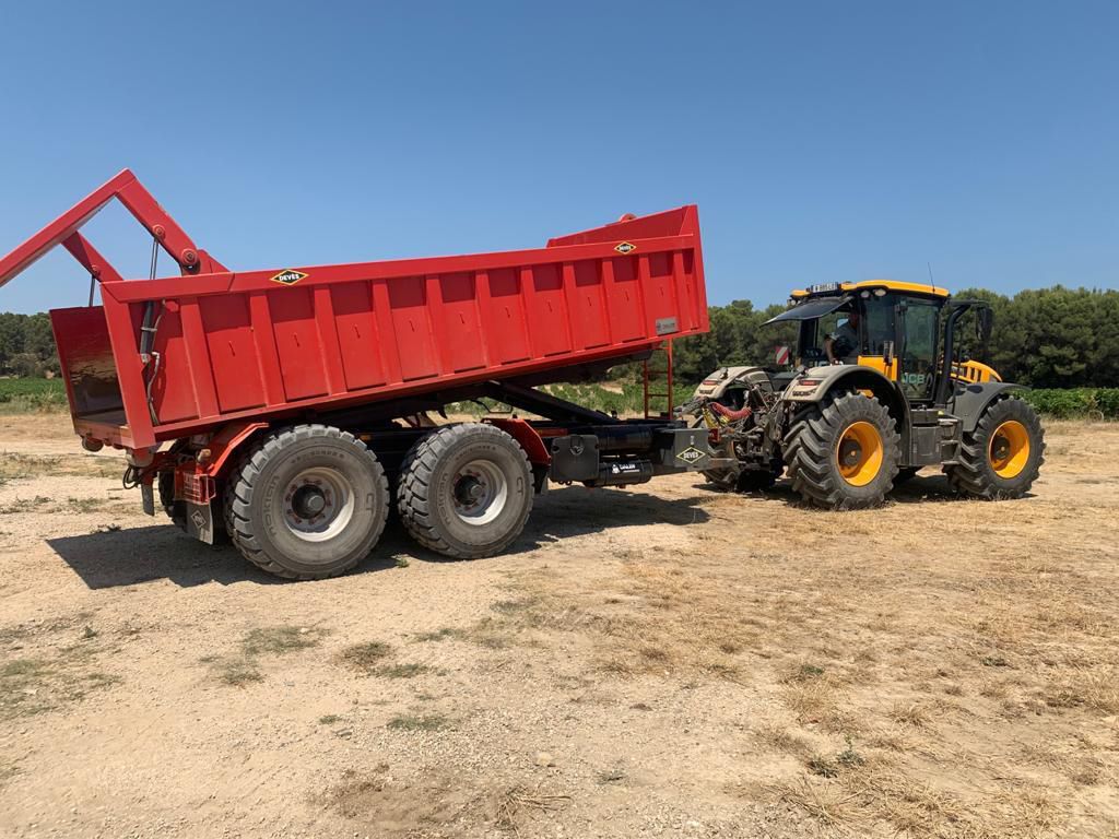 Container trailer - AC 210 - Deves - for tanks / for feed / tandem