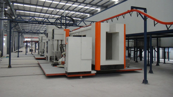 Filter powder coating booth - Elektrosprey - cyclone / fast color ...