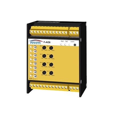 DIN rail PLC - F-AO8 - Regulation France - analog outputs / Ethernet ...