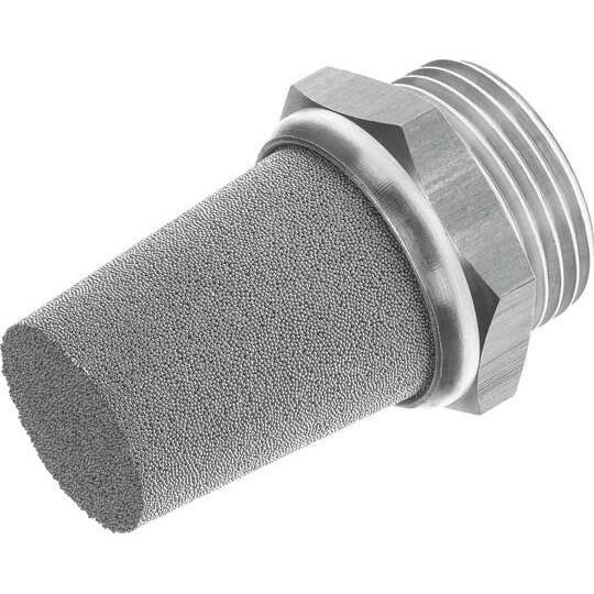 Pneumatic cylinder muffler - AMTE series - FESTO - for high-temperature ...