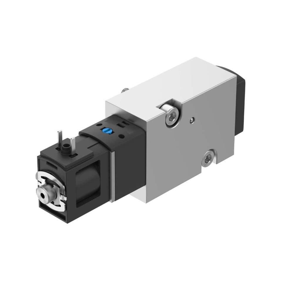 Solenoid-operated pneumatic directional control valve - VSNC-G1/8 series - FESTO - spool ...