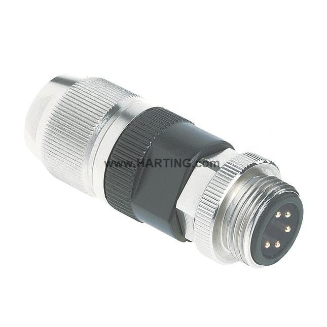 Electrical power supply connector - Harax - HARTING - DIN / circular ...