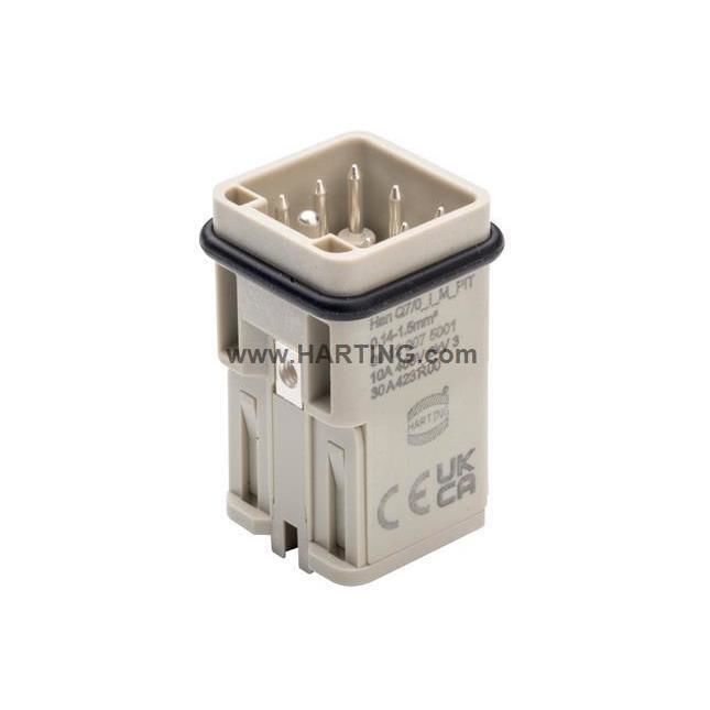 Mains Power Supply Connector Han Q70impit014 15 Harting
