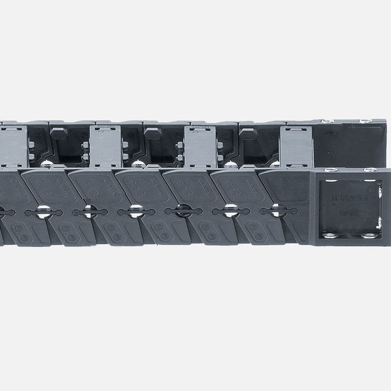 Open drag chain - E6 series - igus® - plastic / low-noise / low-vibration
