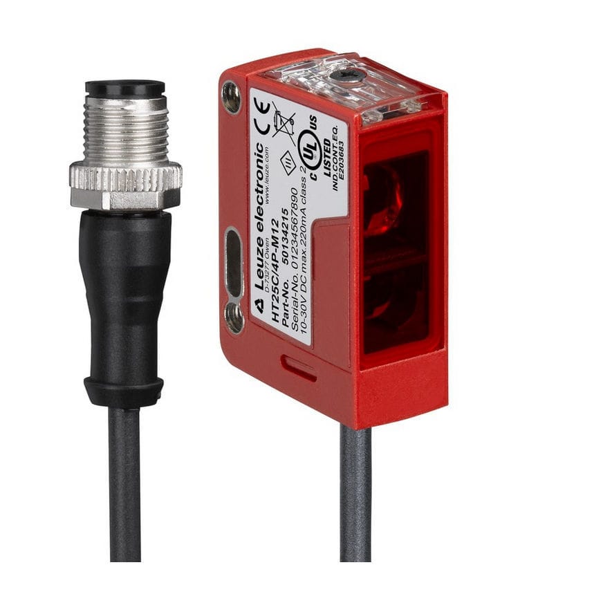 Photoelectric sensor with background suppression - HT25C/4P-200-M12 - Leuze electronic GmbH + Co ...