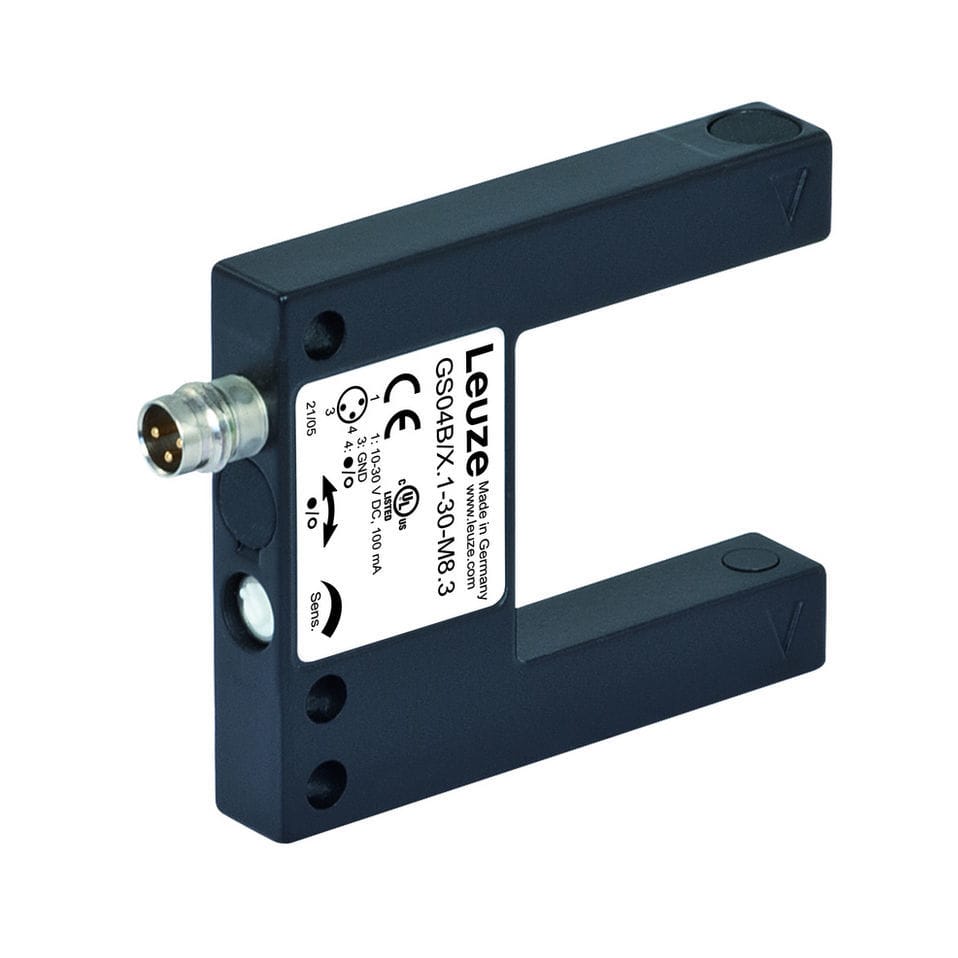 Ultrasonic fork sensor - GS04B/P.1-30-M8.3 - Leuze electronic GmbH + Co. KG