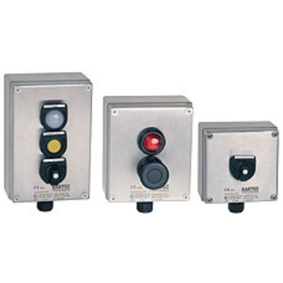 3-button pendant station - BARTEC - IP65 / ATEX / plastic
