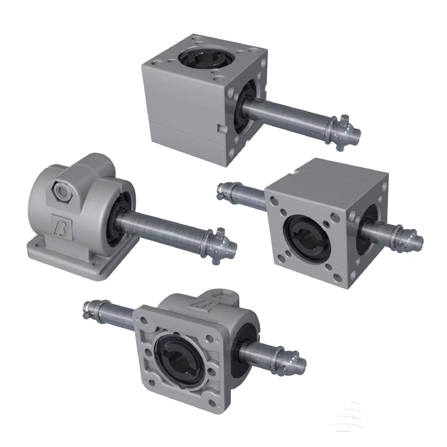 Mini angle gearbox - BETT SISTEMI - outgoing shaft