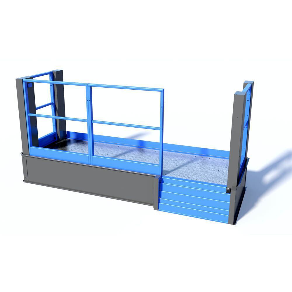 Loading platform - BX10-11/6-1 - HYMO - with safety railing / electric