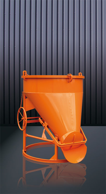 Conical concrete skip - 1021H series - Eichinger Equipement - bottom ...