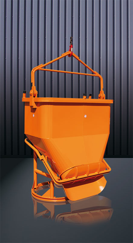 Octagonal concrete skip - 1028 series - Eichinger Equipement - bottom ...