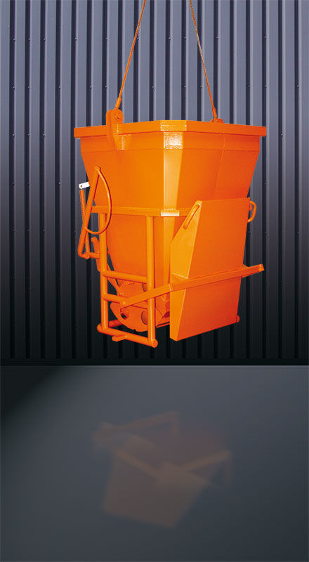 Octagonal concrete skip - 1029 series - Eichinger Equipement - bottom ...