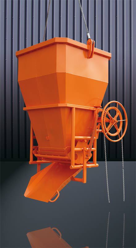 Octagonal concrete skip - 1029H series - Eichinger Equipement - bottom ...