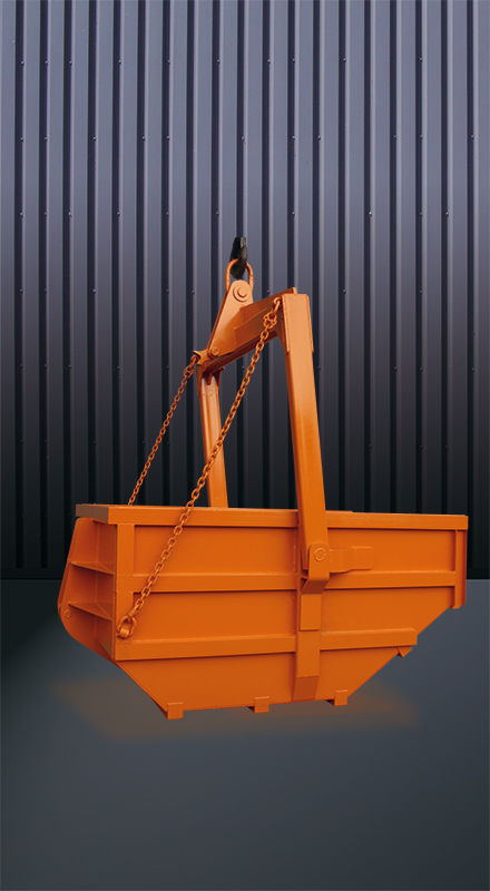 Metal self-discharging boat skip - 1045 FA series - Eichinger Equipement