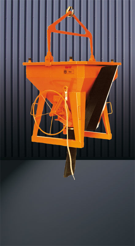 Octagonal concrete skip - 1032H series - Eichinger Equipement - bottom ...