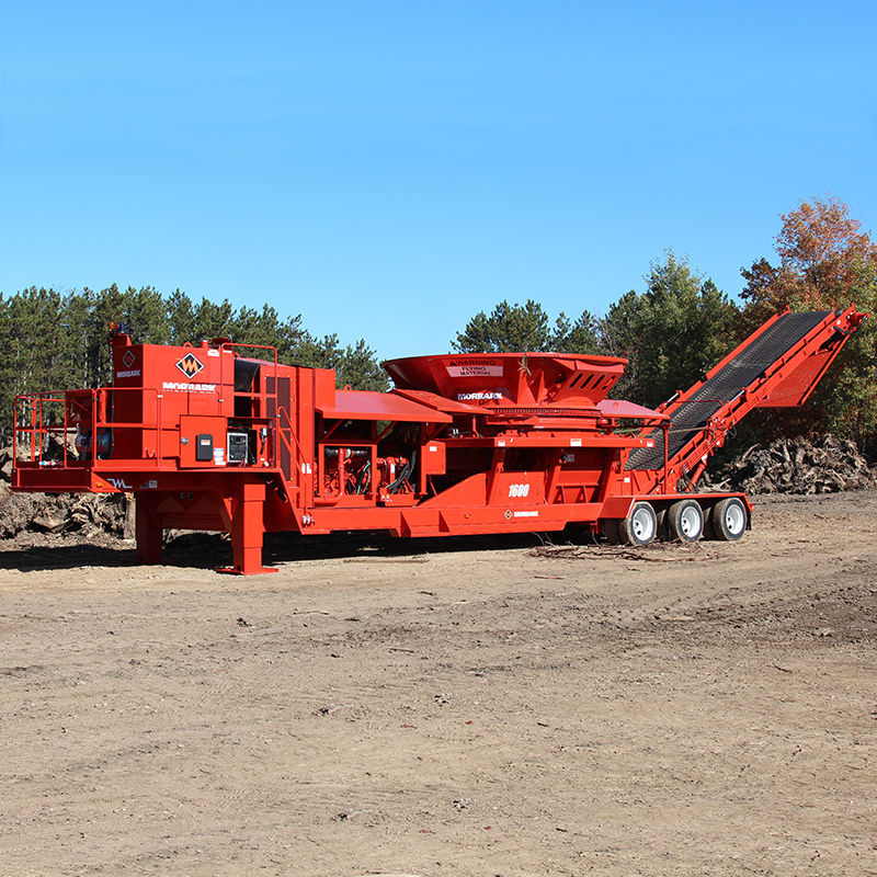 Waste mill - 1600 - Morbark, Inc. - for wood / rotary drum / horizontal