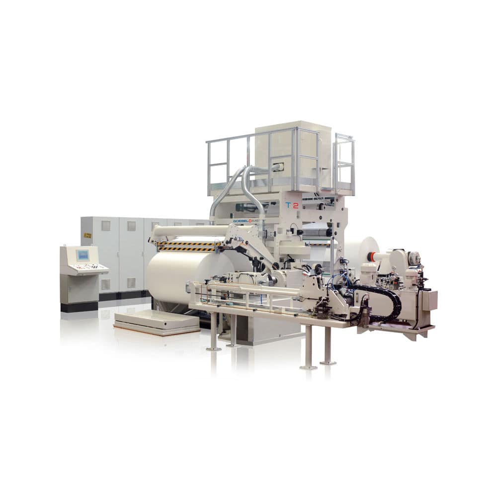 Paper slitter-rewinder - T 2 - GOEBEL IMS - automatic / single shaft