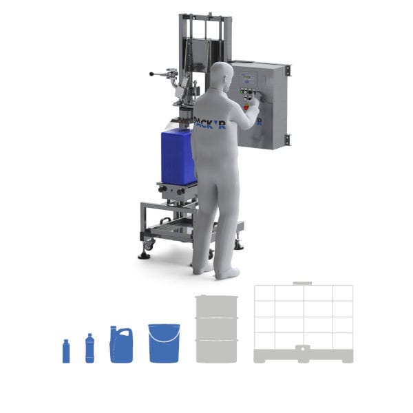 Semi-automatic filling machine - FLEXEO-S2 Atex - PACK'R - bottle ...