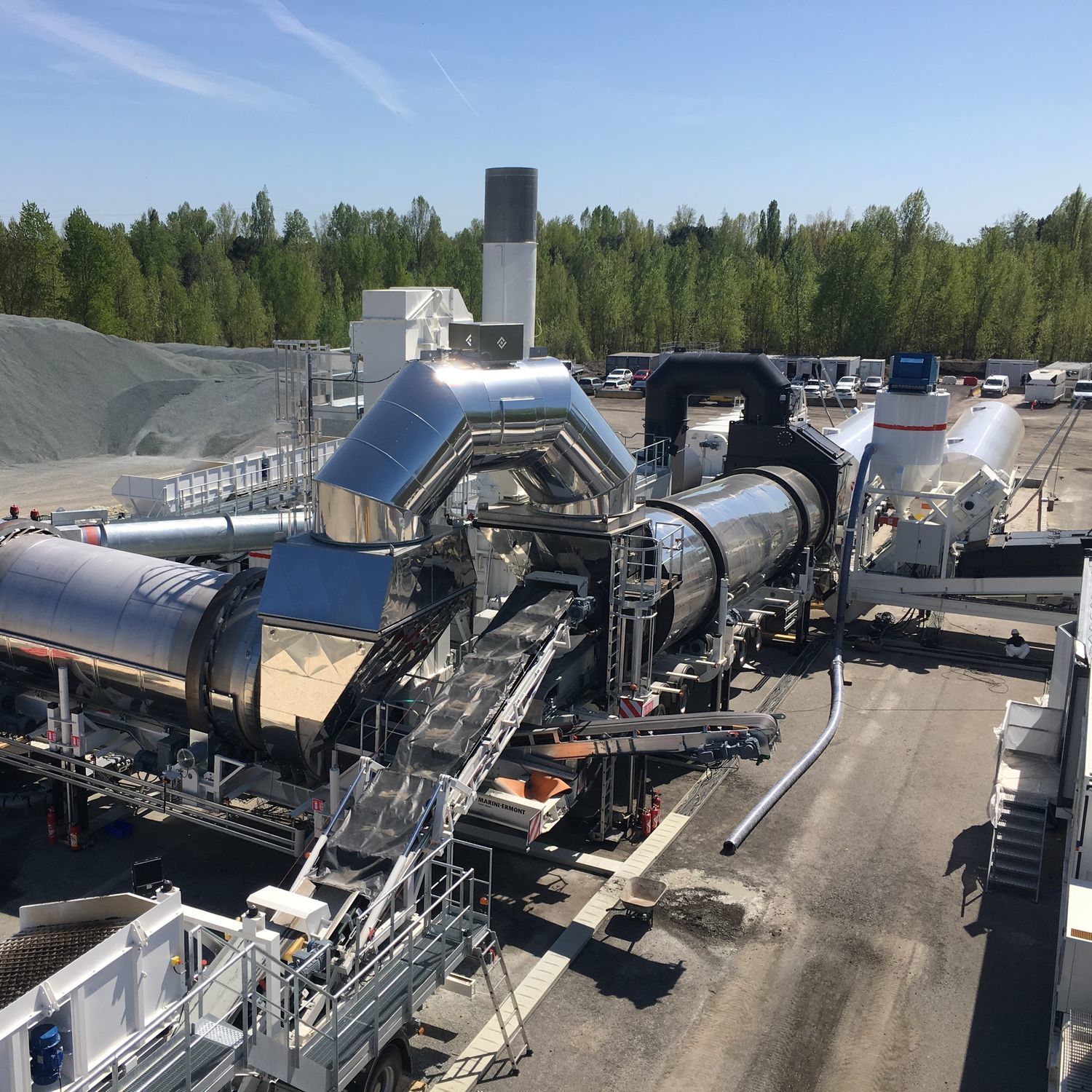 Mobile asphalt plant - TRX HIGHWAY - ERMONT SAS - continuous