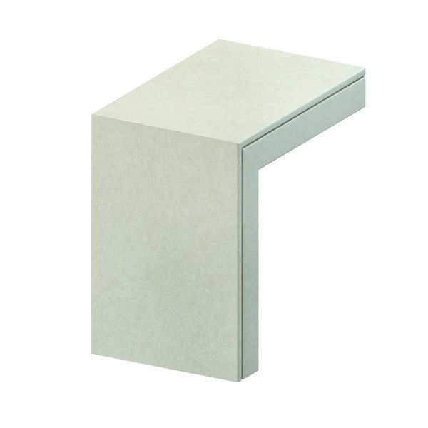 90° angle trunking fitting - LFGAC series - Ebo Systems SAS - rigid / GRP