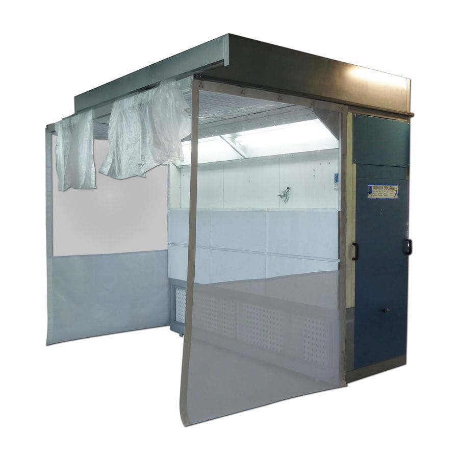 Open paint booth - Ecosmart XL - Tricolor Industries - for heavy trucks ...