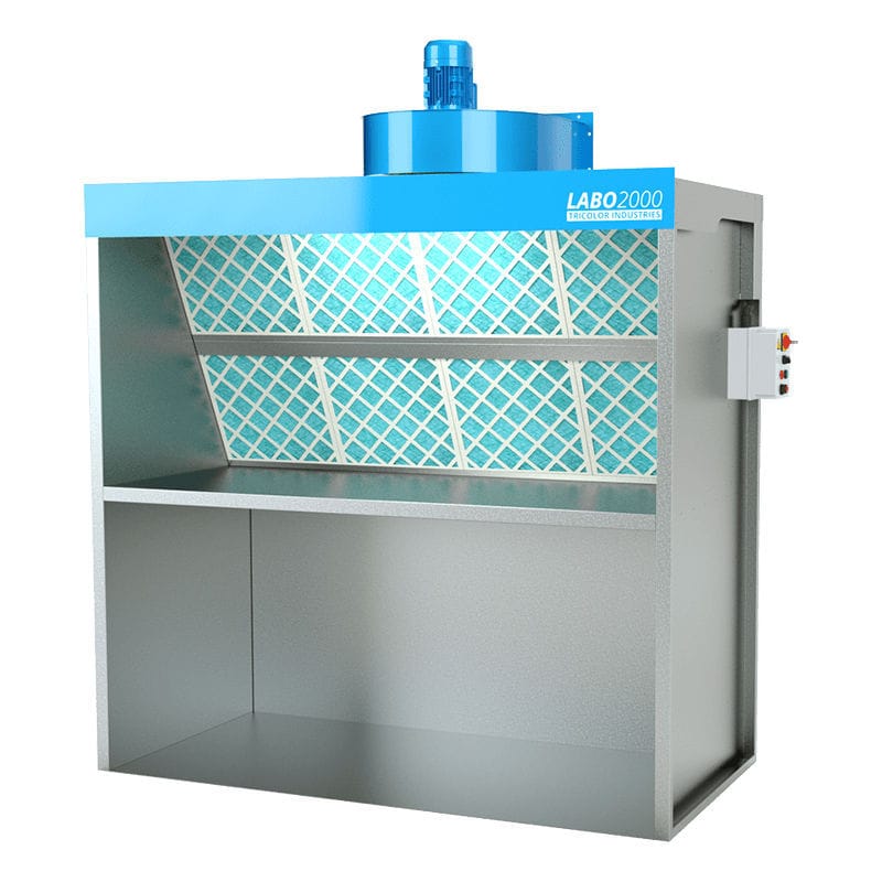 Open paint booth - Labo 2000 - Tricolor Industries - for parts / filter ...