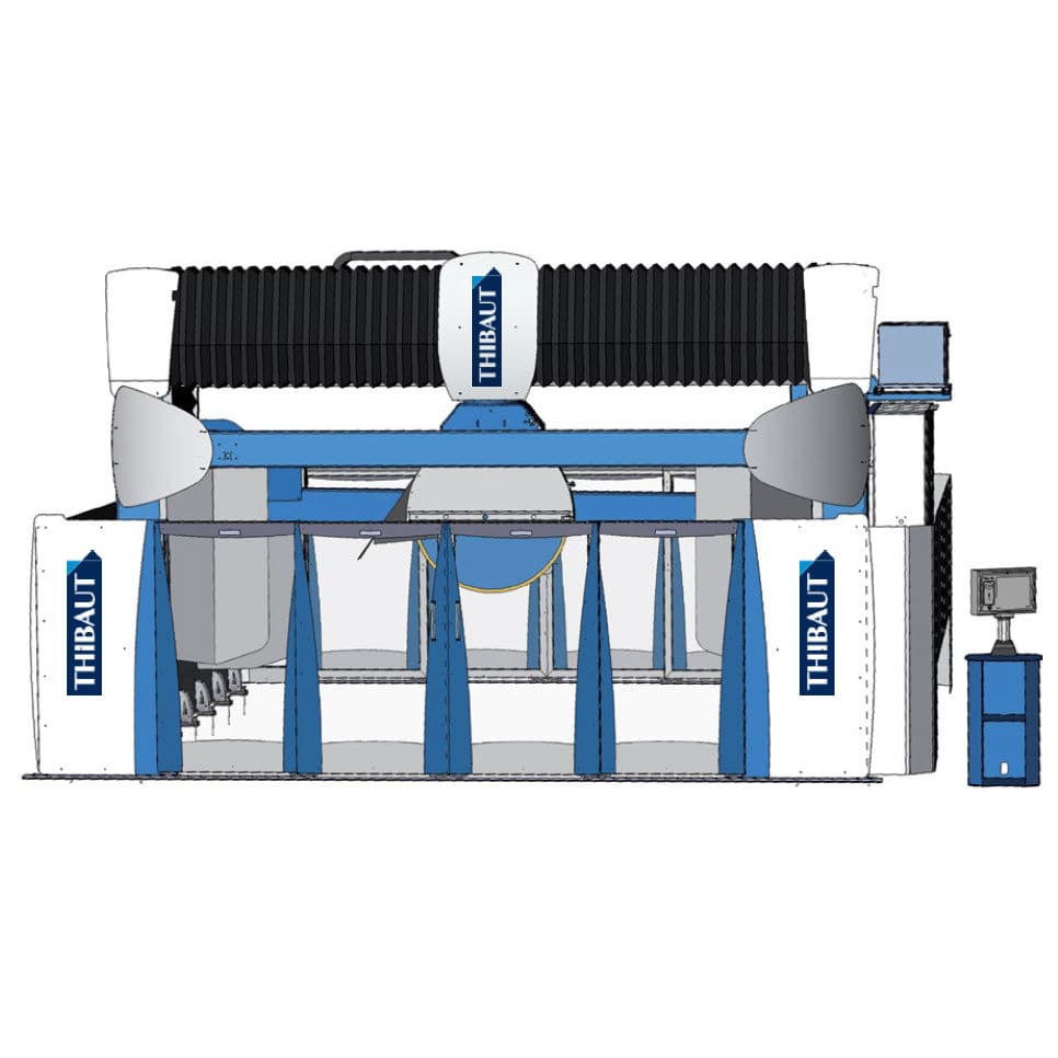 CNC bridge saw - TC1600 - THIBAUT - 5-axis / for concrete / for granite