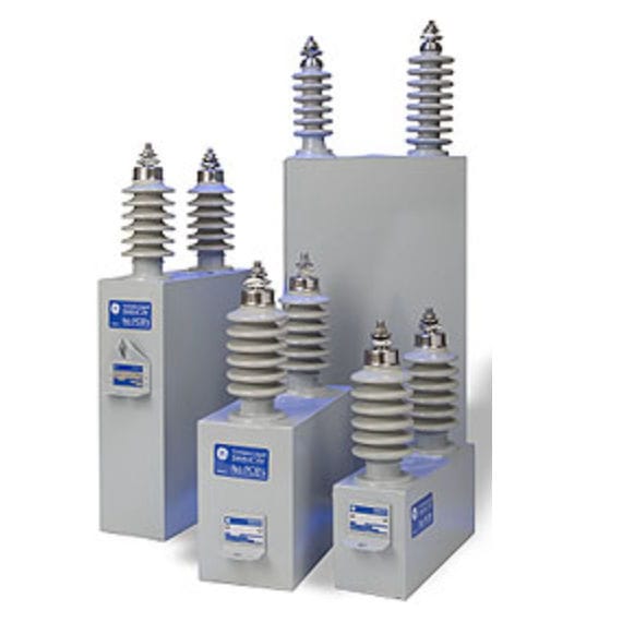 High-voltage capacitor - GE Grid Solutions - film / pole-mounted / power
