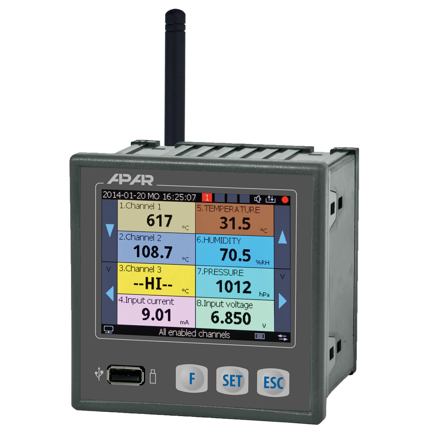 Pulse data logger - AR407 - APLISENS S.A. - universal / USB / radio ...
